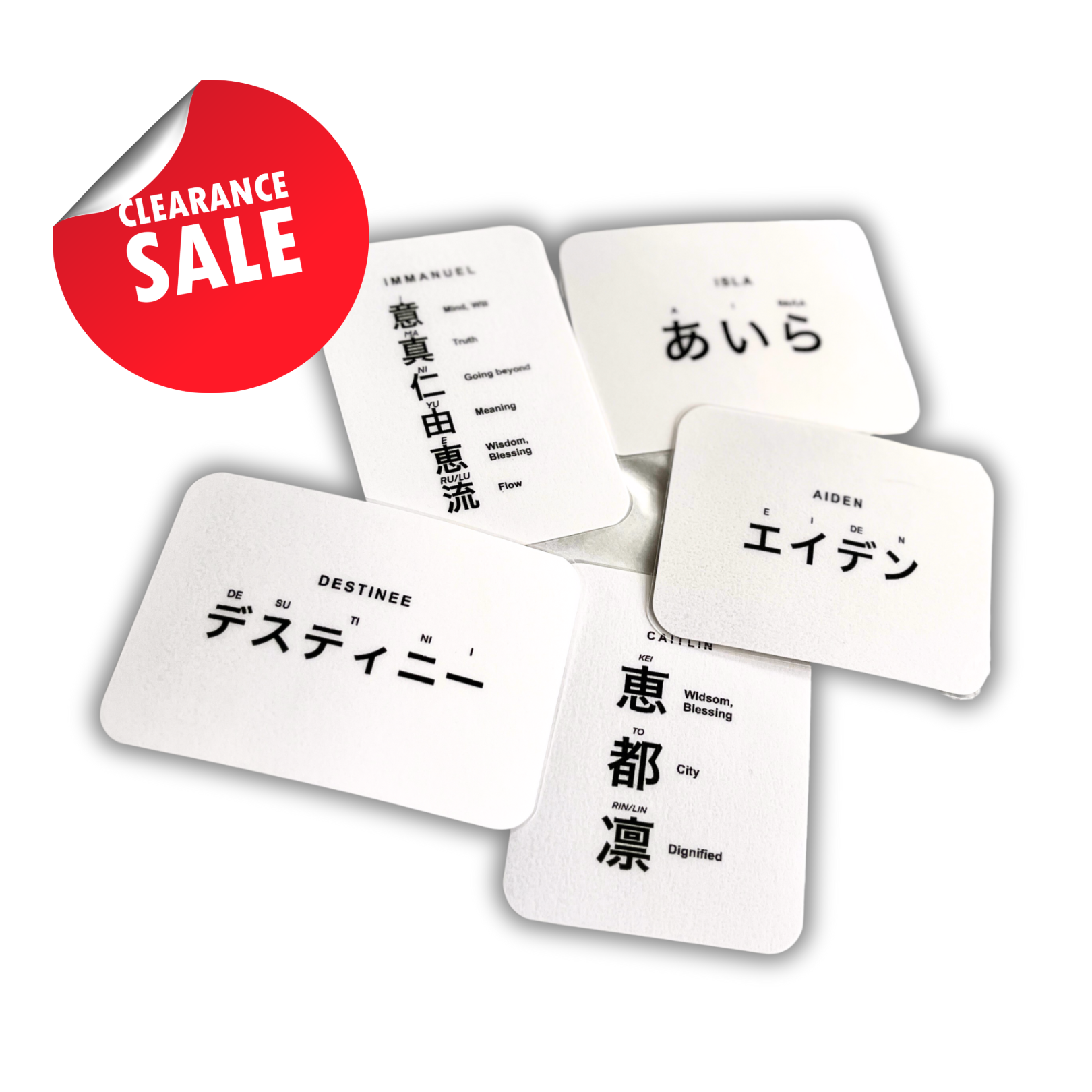 Clearance! Japanese Name card - Ready to Ship – Sakura Signatures